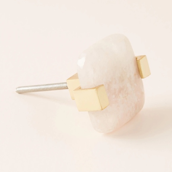 Anthropologie | Accents | 4x Rose Quartz Small Tambora Natural Stone Knobs | Poshmark